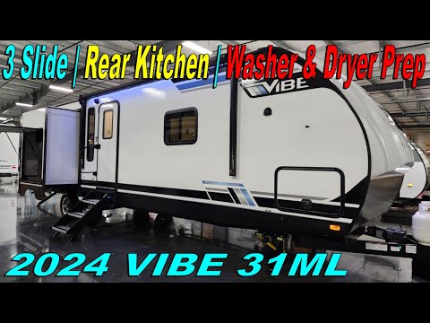 3 Slide Rear Kitchen Couples Trailer 2024 VIBE 31ML by Forestriver at Couchs RV Nation a RV Review