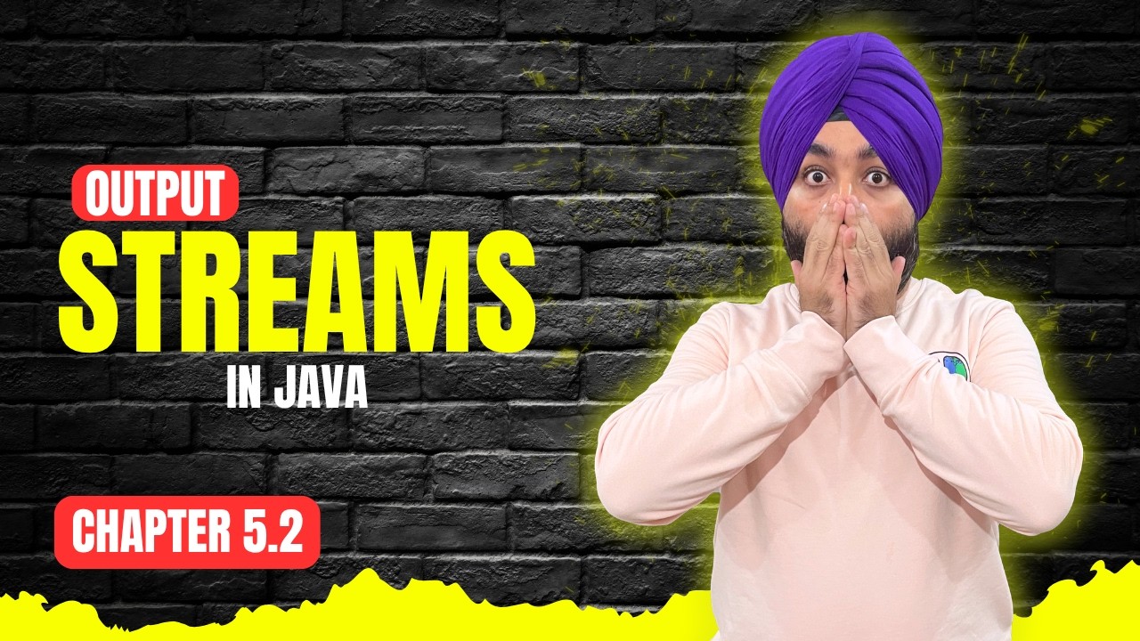 5.2 - Java FileOutputStream Tutorial | Write Files in Java | Byte Stream Explained (5.2)