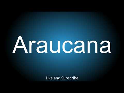 How to correctly pronounce - Araucana.