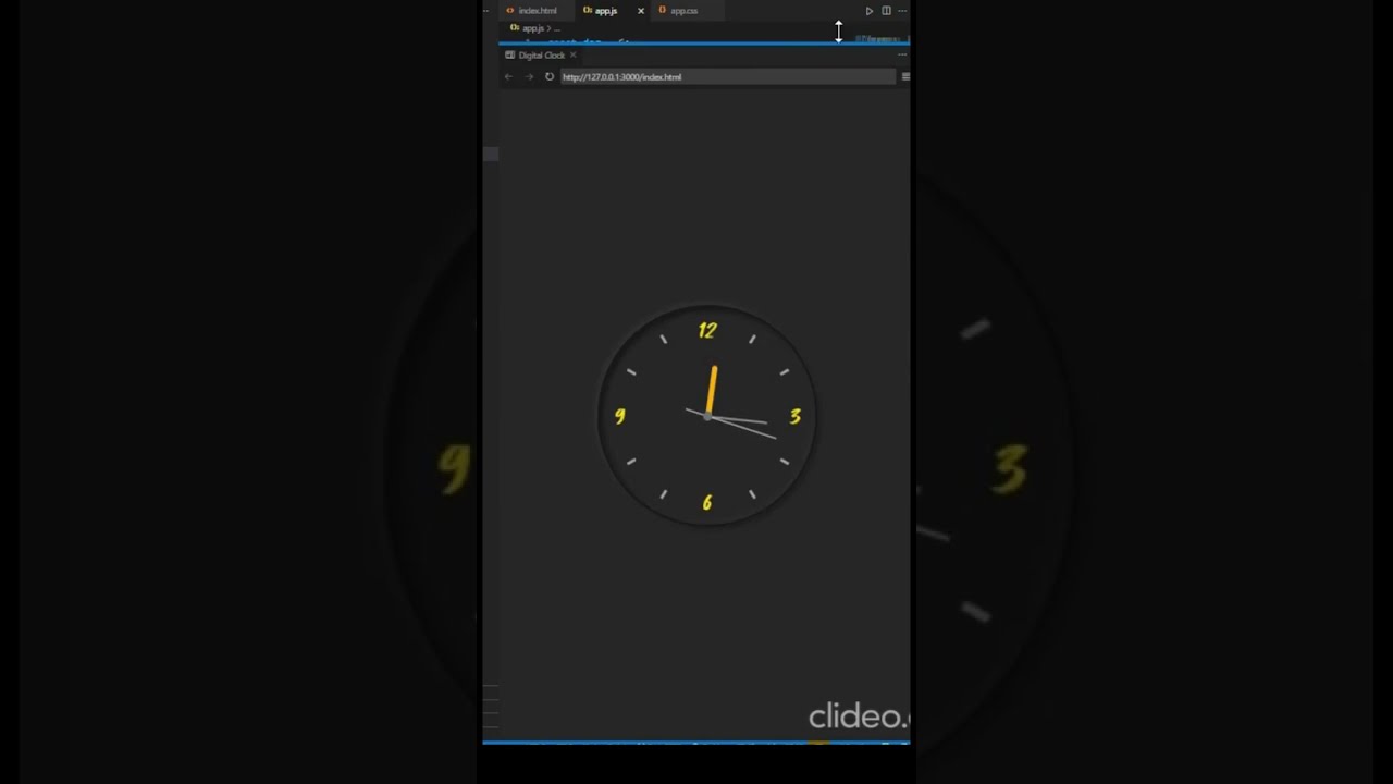 Analog Clock UI Design | ASMR Programming