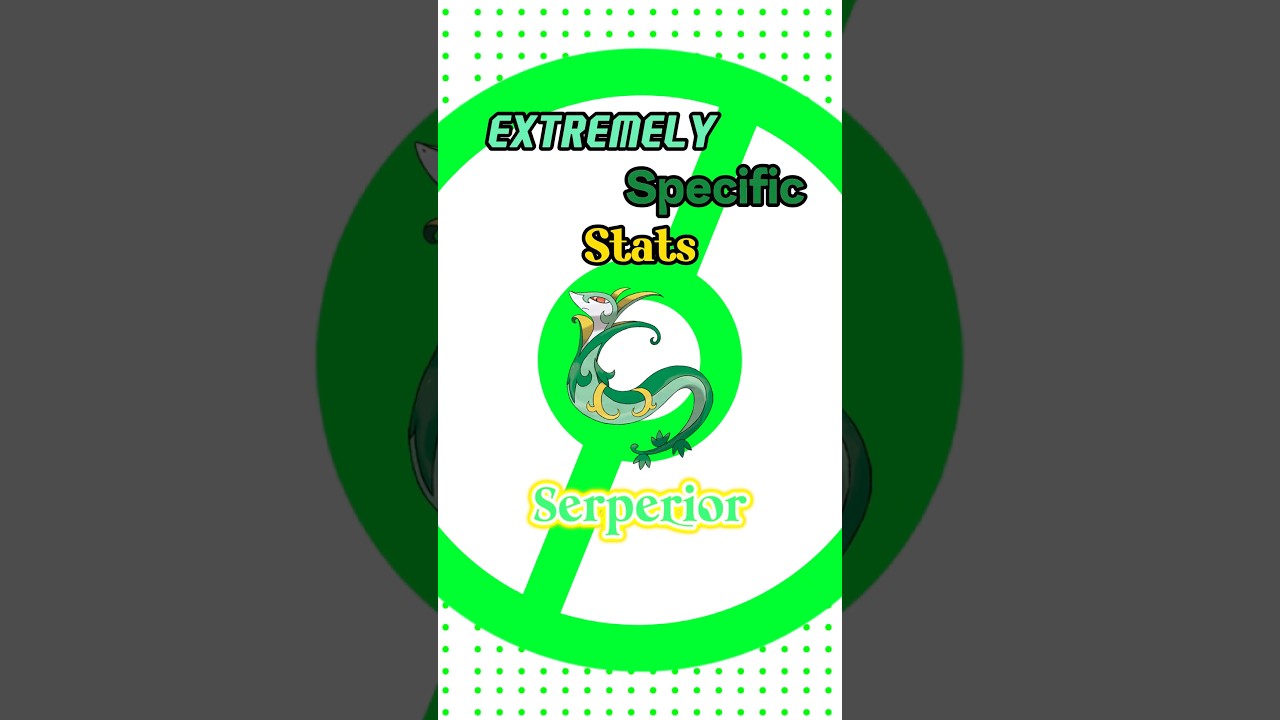 Extremely Specific Stat: Serperior #pokemon #shorts