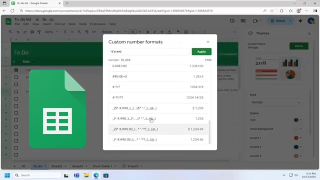 How To Apply Custom Number Format on Google Spreadsheets [Guide]