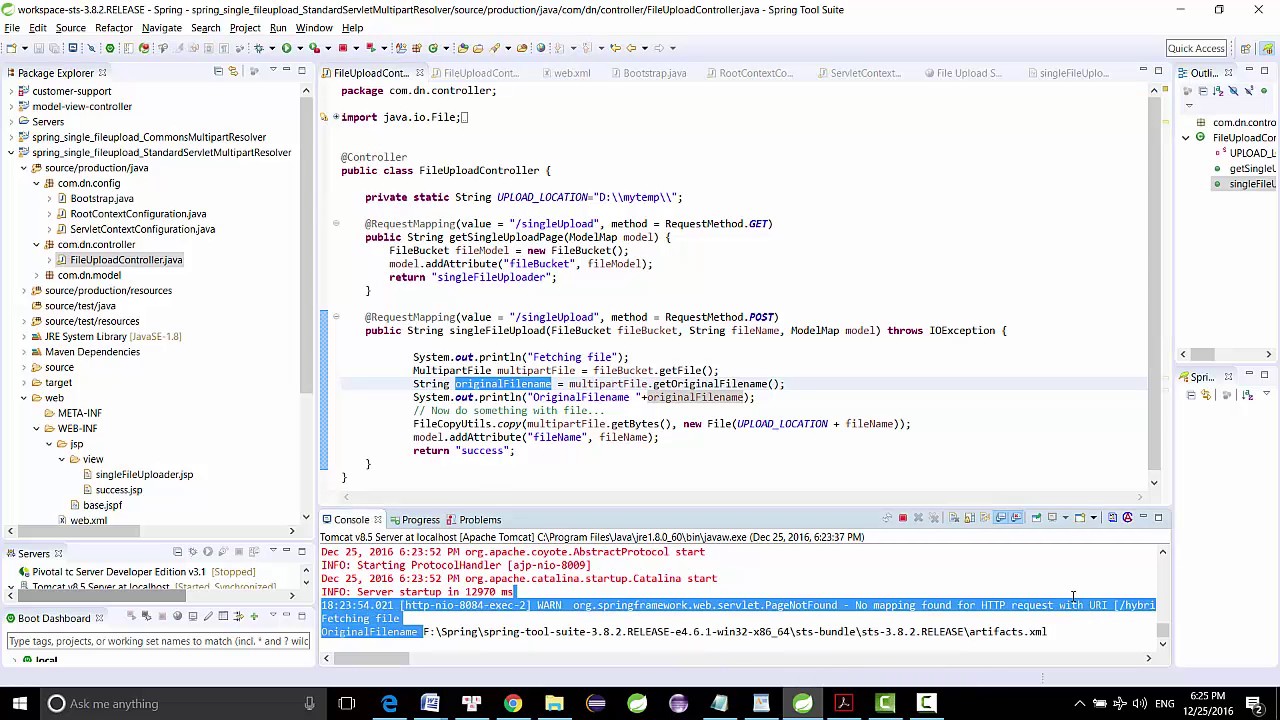 Spring MVC file Upload Example