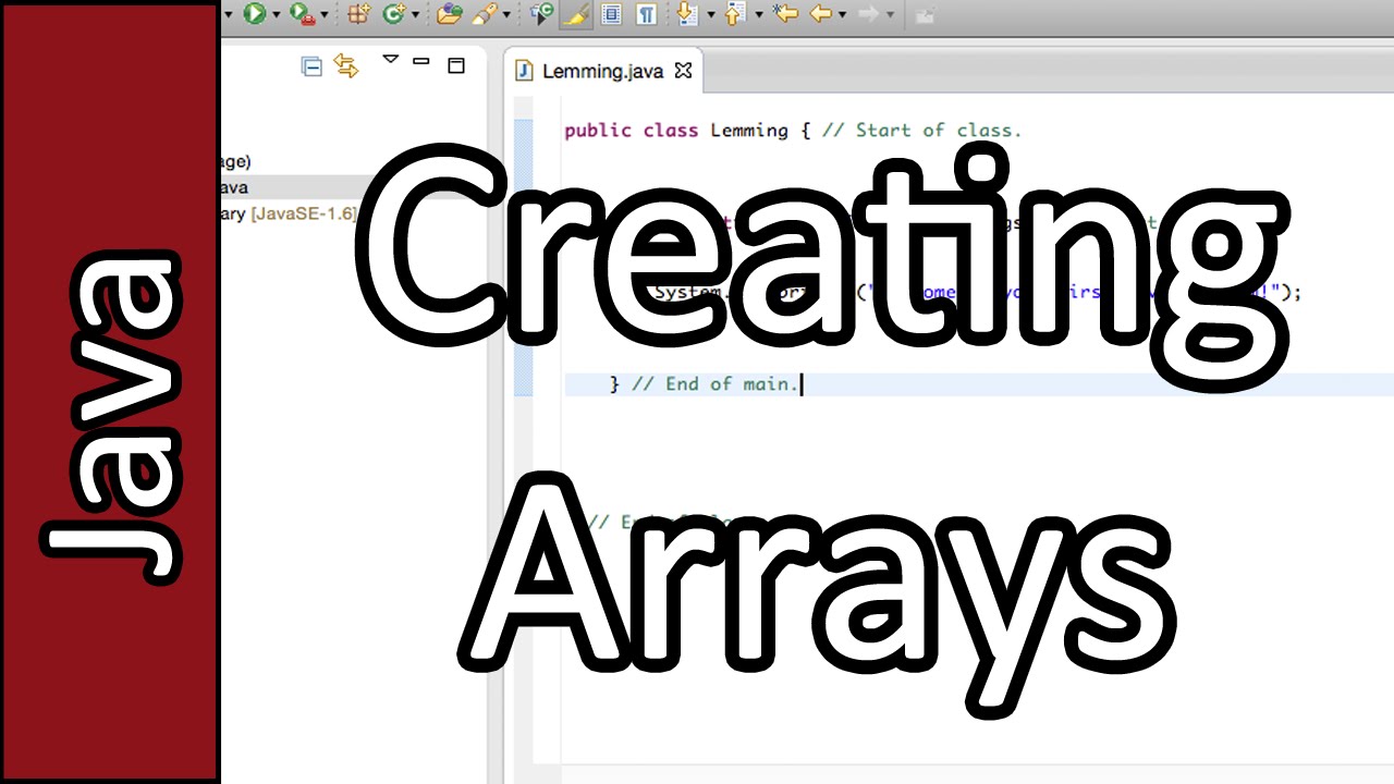 Creating Arrays - Java Programming Tutorial #21 (PC / Mac 2015)