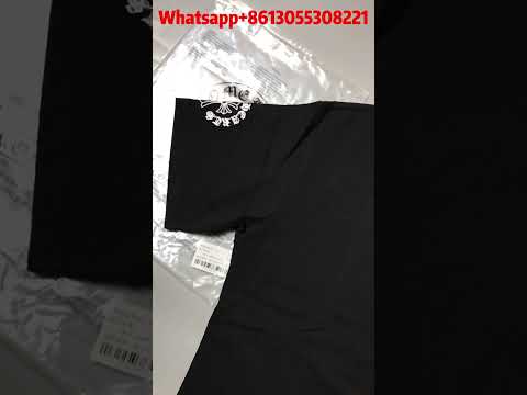 stylish Chrome Hearts Neck Logo T shirt Black Review from Supkicks #supkicks #ChromeHearts #tshirt