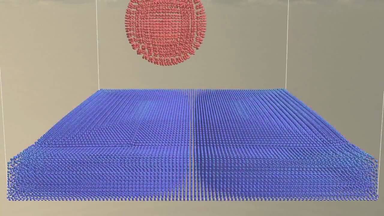 GPU-based Smoothed Particle Hydrodynamics using CUDA, Test scene 2
