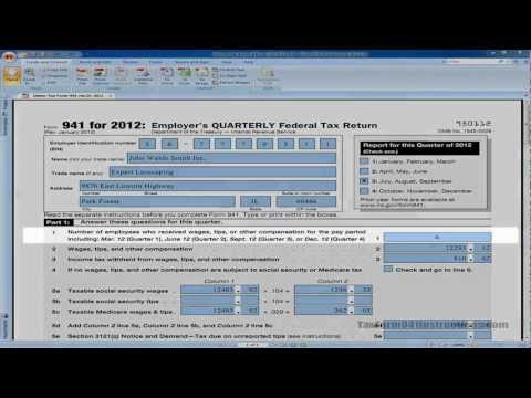 Tax Form 941 - Line 1 - Number of Employees - Video