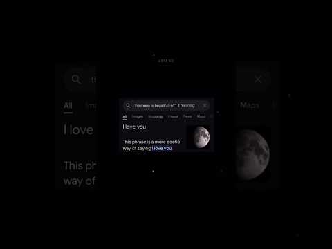 The moon is beautiful isn't it meaning || I love you ||#shorts #quotes #quotesedit