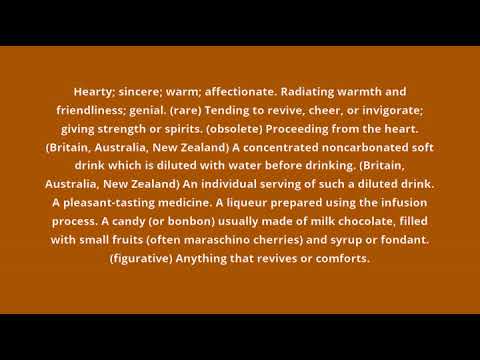 what is the meaning of cordial