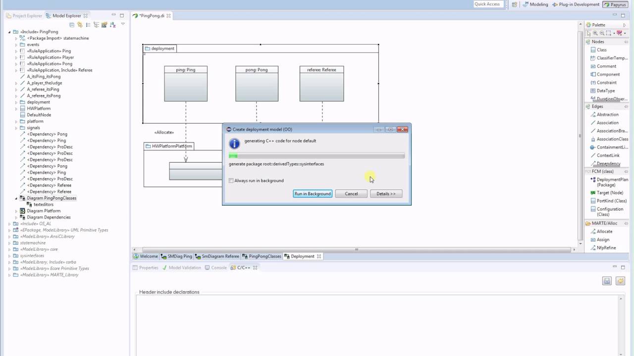Code Generation from UML models