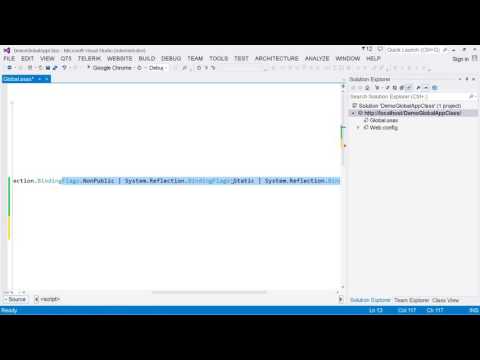 31 lecture Demo in Global Application class (Global.asax) in ASP.NET