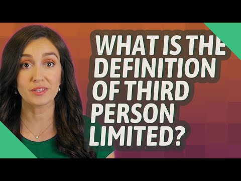 What is the definition of third person limited?