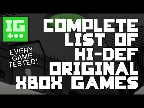 Complete List of HD Original Xbox Games - IMPLANTgames