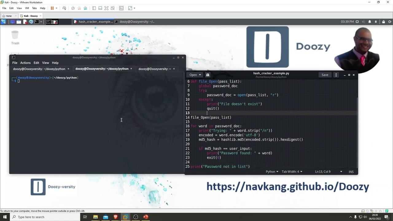 Python -  MD5 Hash Cracker Script - Learning Fun for beginners