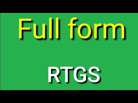 What is the full form of RTGS?