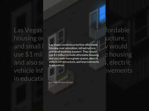 Affordable housing tops Las Vegas residents' priority list, poll shows
