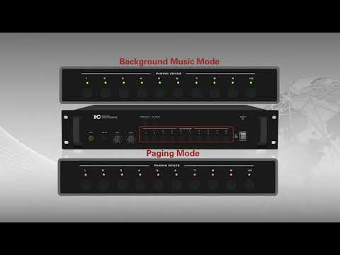 T 6212A Intelligent 10 Zone Paging System (WO Weekly Timer)