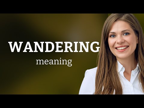 Wandering — meaning of WANDERING