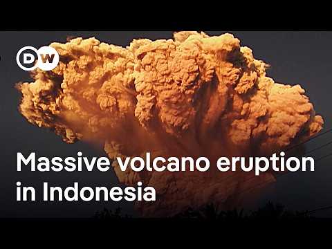 Volcano eruption grounds flights and disrupts air travel across Indonesia | DW News