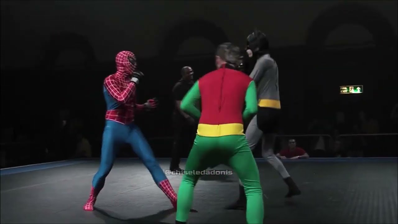 Spiderman vs Batman & Robin | 2 vs 1 Handicap MMA FIGHT | Marvel vs DC