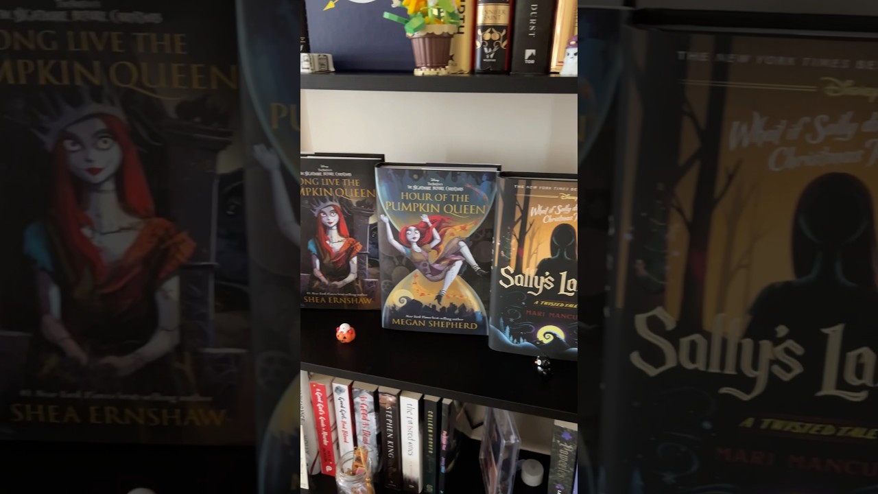 Pumpkin Queen books!! 💜🎃 #booktube #nightmarebeforechristmas