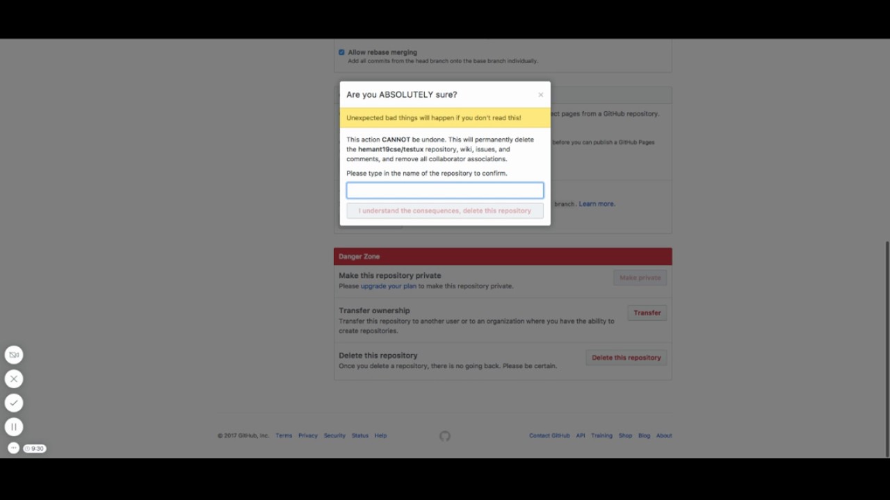 Github Design for Confirmation