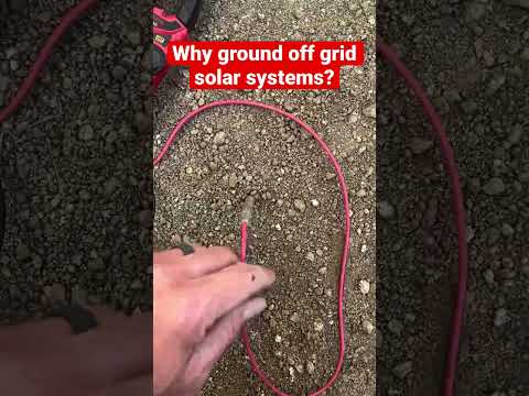 Grounding off Grid solar Systems.