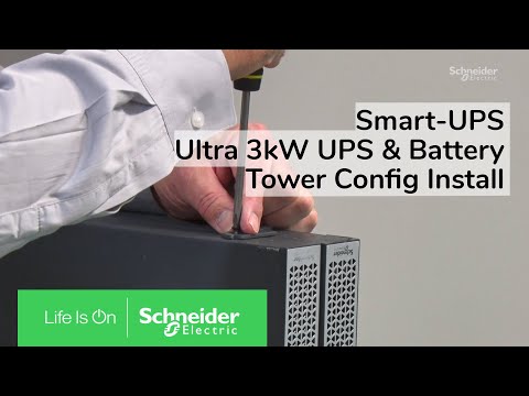 APC Smart-UPS Ultra 3kW - How to Install the UPS and External Battery Pack in Tower Position