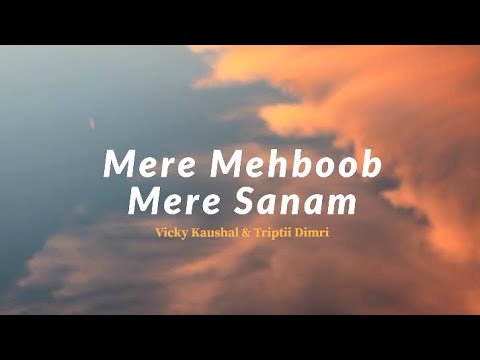Mere Mehboob Mere Sanam _ Vicky Kaushal & Triptii Dimri [Lyrics] |badnews| |Lyric Loom #hindisong