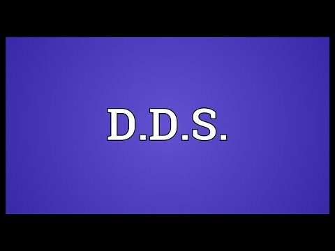 D.D.S. Meaning