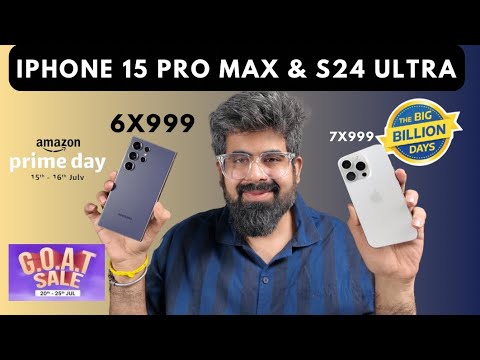 iPhone 15 pro & 15 pro max & Samsung s24 ultra in GOAT, Prime day, BBD | ₹6X999 only
