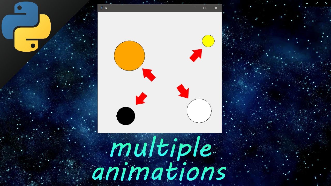 Learn Python multiple animations 🎞️