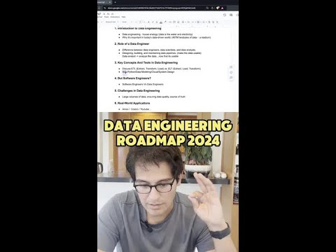 Data Engineering Roadmap 2024