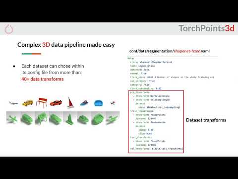 Torch Points3D — A unifying framework for deep learning on point clouds, Thomas Chaton