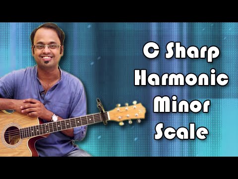 How To Play - C Sharp Harmonic Minor Scale - Guitar Lesson For Beginners