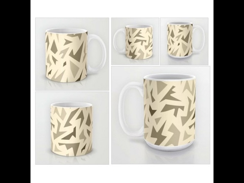 Coffee Mug Brown Abstract Art - Coffee Mug 11 oz - Mug 15