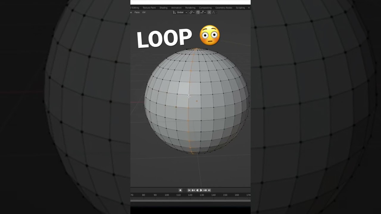 How to Loop Select in Blender 😳 #shorts
