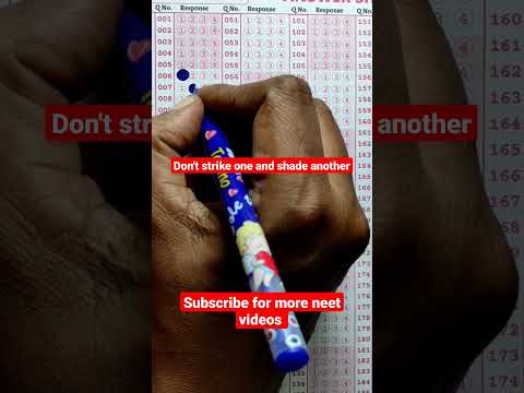 Neet 2023 | How to shade OMR sheet Correctly | Do's & Don'ts #shorts #viral #neet