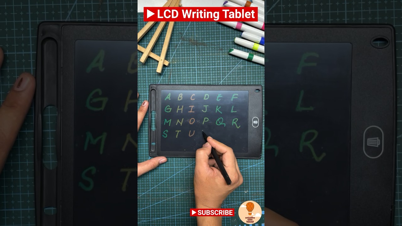 LCD Writing Tablet #forkids #writingtablet #art #shorts #alphabet #abcd #tutorial #short #drawing