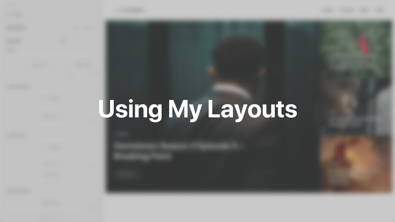 Using My Layouts | YOOtheme Documentation