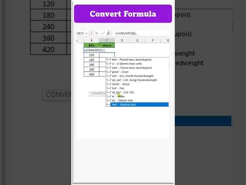 🔥Converting Data through Convert Formula 🔥#shorts
