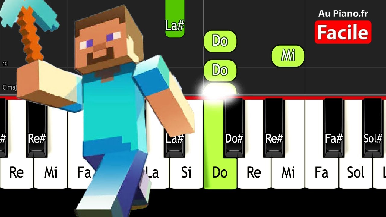 Comment jouer Minecraft Sweden au Piano (Tutorial Facile Débutant) - Au ...