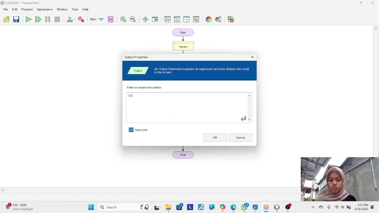 PERULANGAN (FOR, WHILE, DO WHILE)-Menggunakan Aplikasi Flowgorithm.
