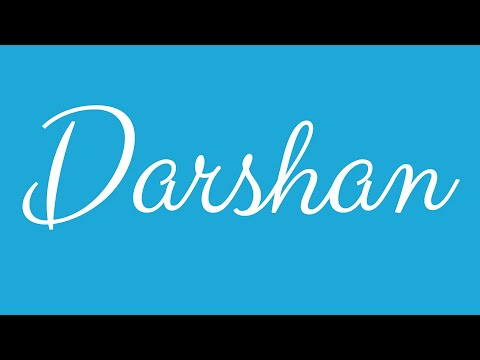 Learn how to Sign the Name Darshan Stylishly in Cursive Writing
