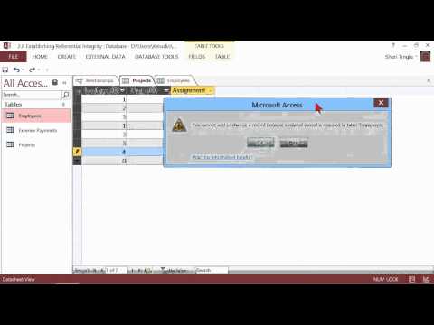 Microsoft Office Access 2013 Tutorial: Establishing Referential Integrity | K Alliance