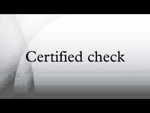 Certified check