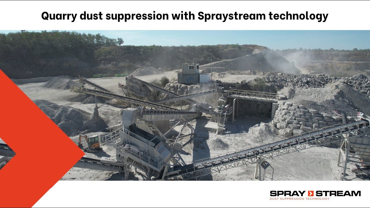 Quarry dust suppression with Spraystream technology