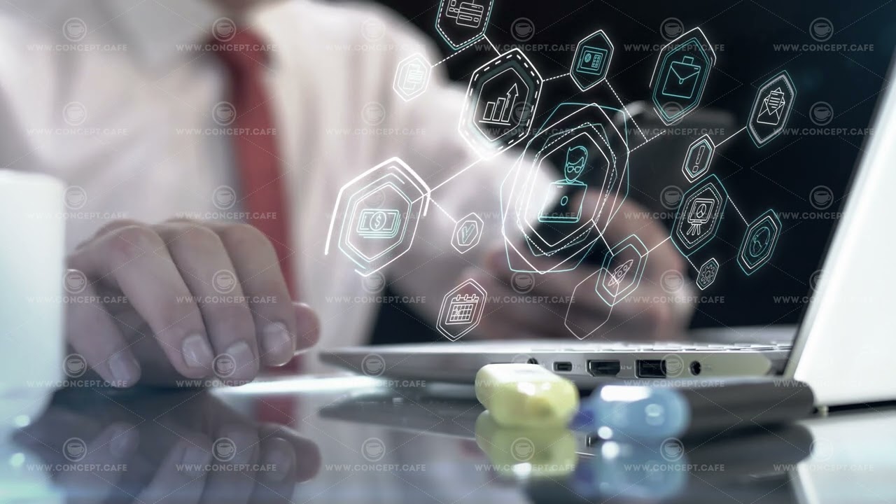 Infographics about the distribution of tasks between employees.