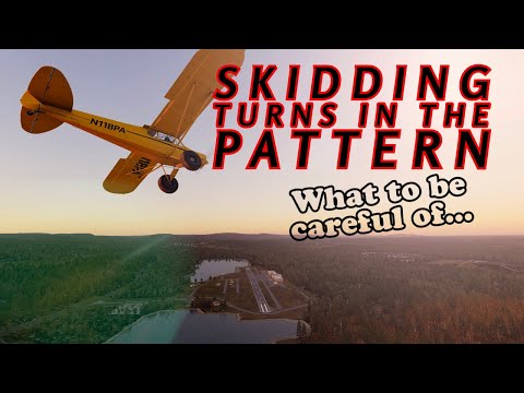 The Skidding Aircraft Turn , why it can be dangerous in the pattern and result in a Stall/Spin