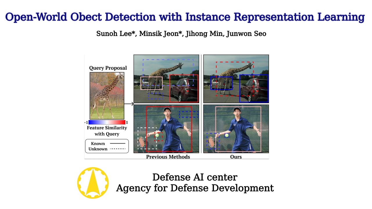 Open-World Object Detection with Instance Representation Learning